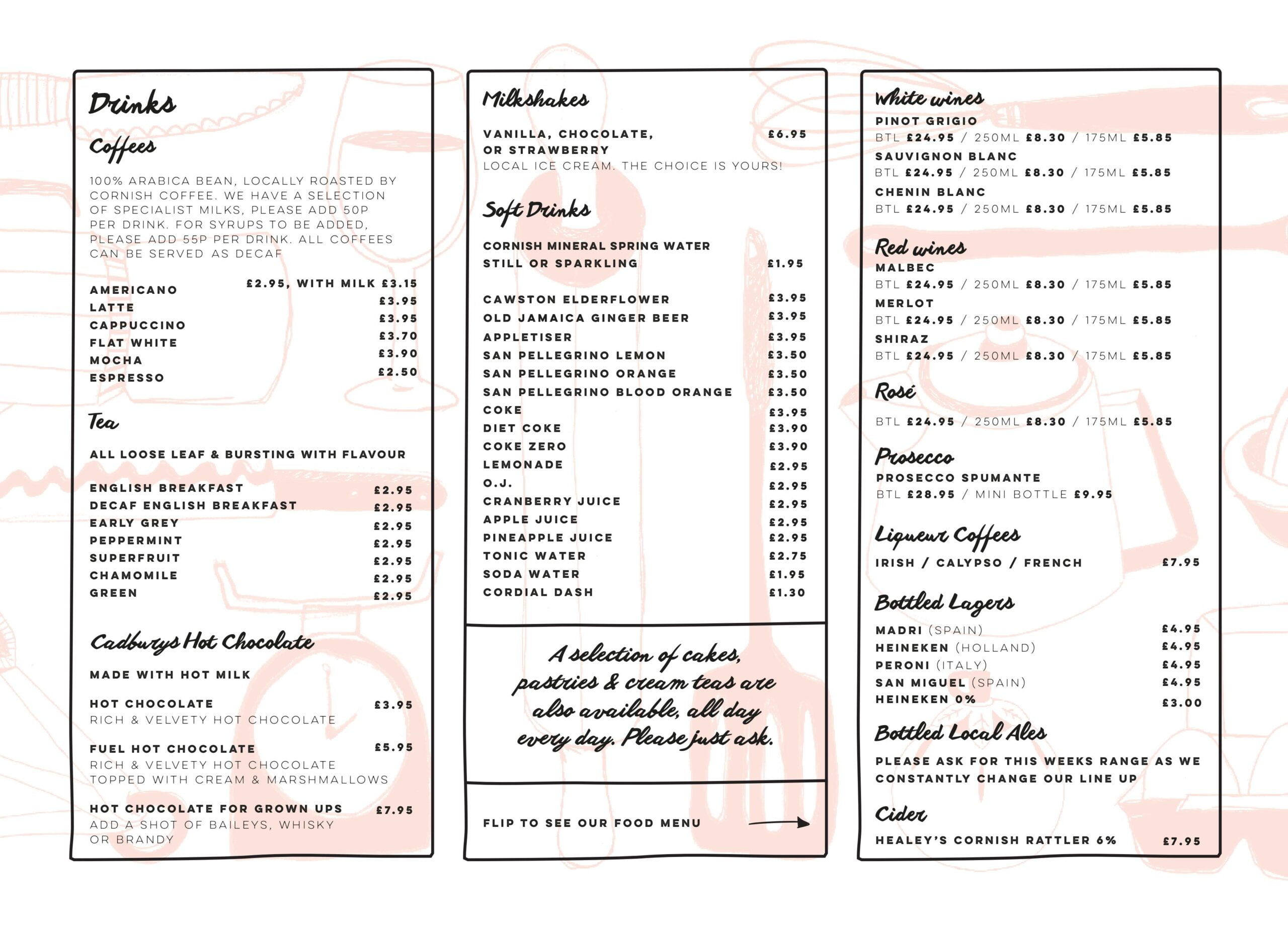 Falmouth Café Menus - Fuel | Breakfast, Lunch, Dinner